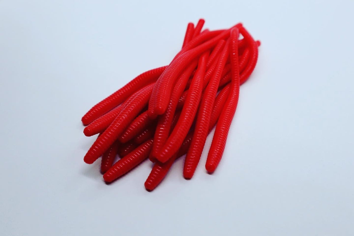 Super Floating Trout Worm: Red Wiggler – Peter's Custom Trout Worms